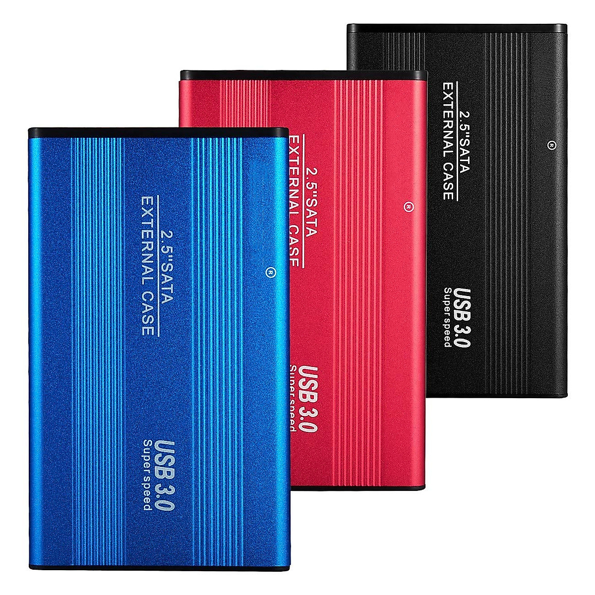 500GB/1TB/ 2 TB Rugged Mini USB 3.0 Portable 2.5 Inch Shock, Drop and Crush Resistant External Hard Drive,Ultra Slim Aluminum HDD, Ssd Hard Drive for PC, Mac, TV,PS4,Xbox - Red