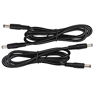 BEKER 2PCS Male to Male 5.52.1MM Plug DC Power Adapter Cable DC Extension Cable 5.5 x 2.1mm Male Plug to 5.5 x 2.1mm Male Adapter Extension Cable 3.3FT/1M