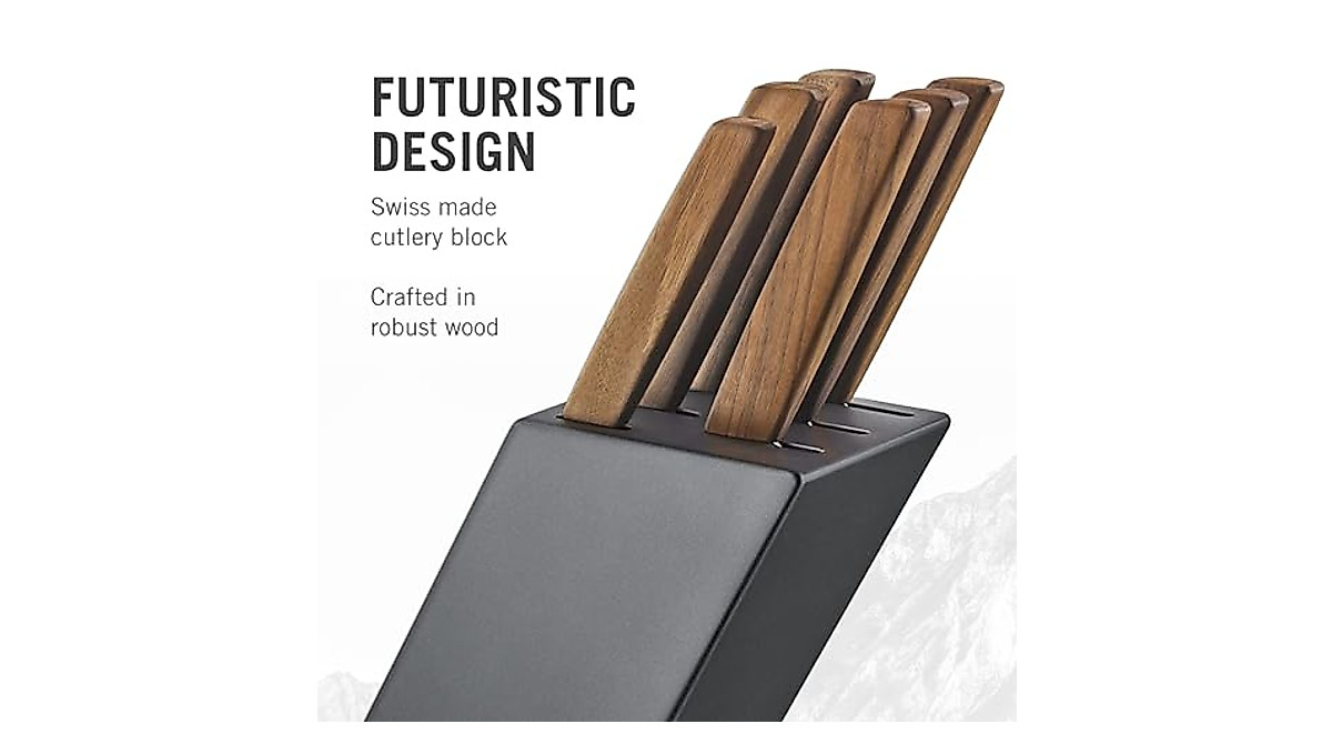 Victorinox Swiss Modern Knife Block - Premium 6-Piece Kitchen Set