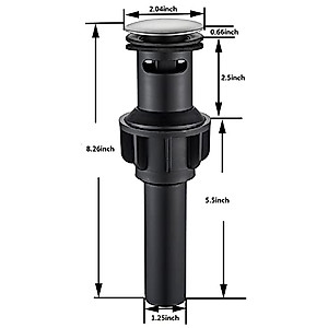 Bathroom Sink Faucet Single Hole Single Handle Bathroom Faucet Commercial Fashion Modern Vanity Chrome Plated RV Bathroom Faucet with pop-up Drain Plug Suitable for 1 Hole or 3 Hole mounting NICTIE