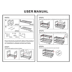 CASOMAN Heavy Duty Power Tool Organizer, Electric Drill Storage Rack, Drill Holder Wall Mount, Holds 5 Drills, for Garage, Home, Workshop