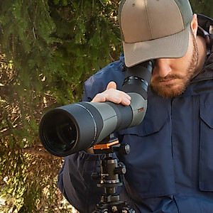 Athlon Optics Argos HD 20-60x85 Spotting Scope - 45 Degree, Green/Black