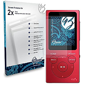 Bruni Screen Protector Compatible with Sony Walkman NW-E393 / NW-E394 Protector Film, Crystal Clear Protective Film (2X)
