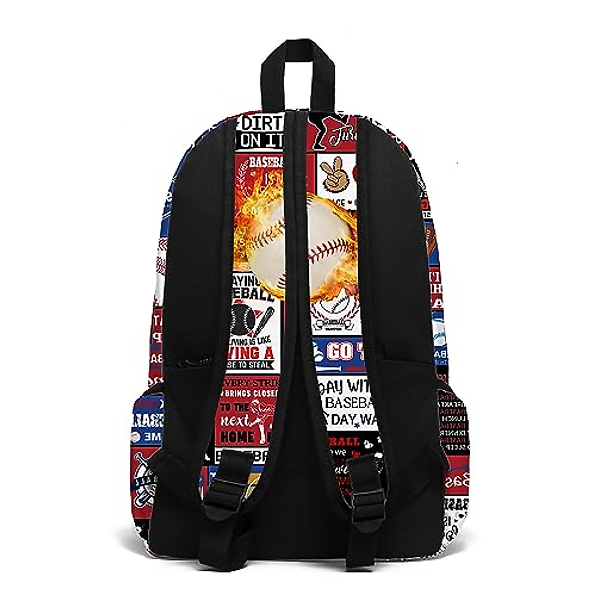 Rovozar Baseball Backpack 17 Inch Sport Laptop Backpack For Adult Men Large Baseball Bags for Travel Hiking Camping Daypack