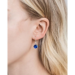 Bottled Up Designs Handmade Vintage White Leverback Botanicals Earrings, Sterling Silver, Eco Friendly, Made in USA, Birthday Gifts, Mothers Day, Women, Anniversary (Skin Cream Jar Glass)