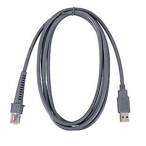 ANRANK UR2208AK USB A Male to RJ45 Cable 7ft 2M for Symbol Barcode Scanner LS4278 LS2208 2208AP (Gray)