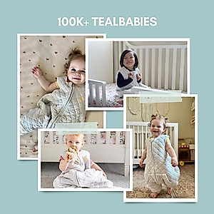Tealbee Dreamsuit: Toddler Sleep Sack with Feet 2T 3T - 1.2 TOG All Season Baby Wearable Blanket for Walkers - Rayon made from Bamboo, Organic Cotton Sleep Bag - Sunshine