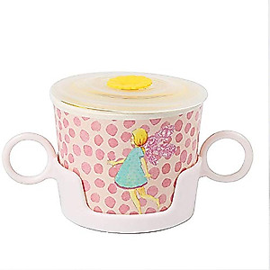 shopwithgreen 7Pcs/Set Bamboo Kids Dinnerware Set - Children Dishes - Food Plate Bowl Cup Spoon Fork Set Dishware, Cartoon Tableware, Dishwasher Safe Kids Healthy Mealtime, BPA Free