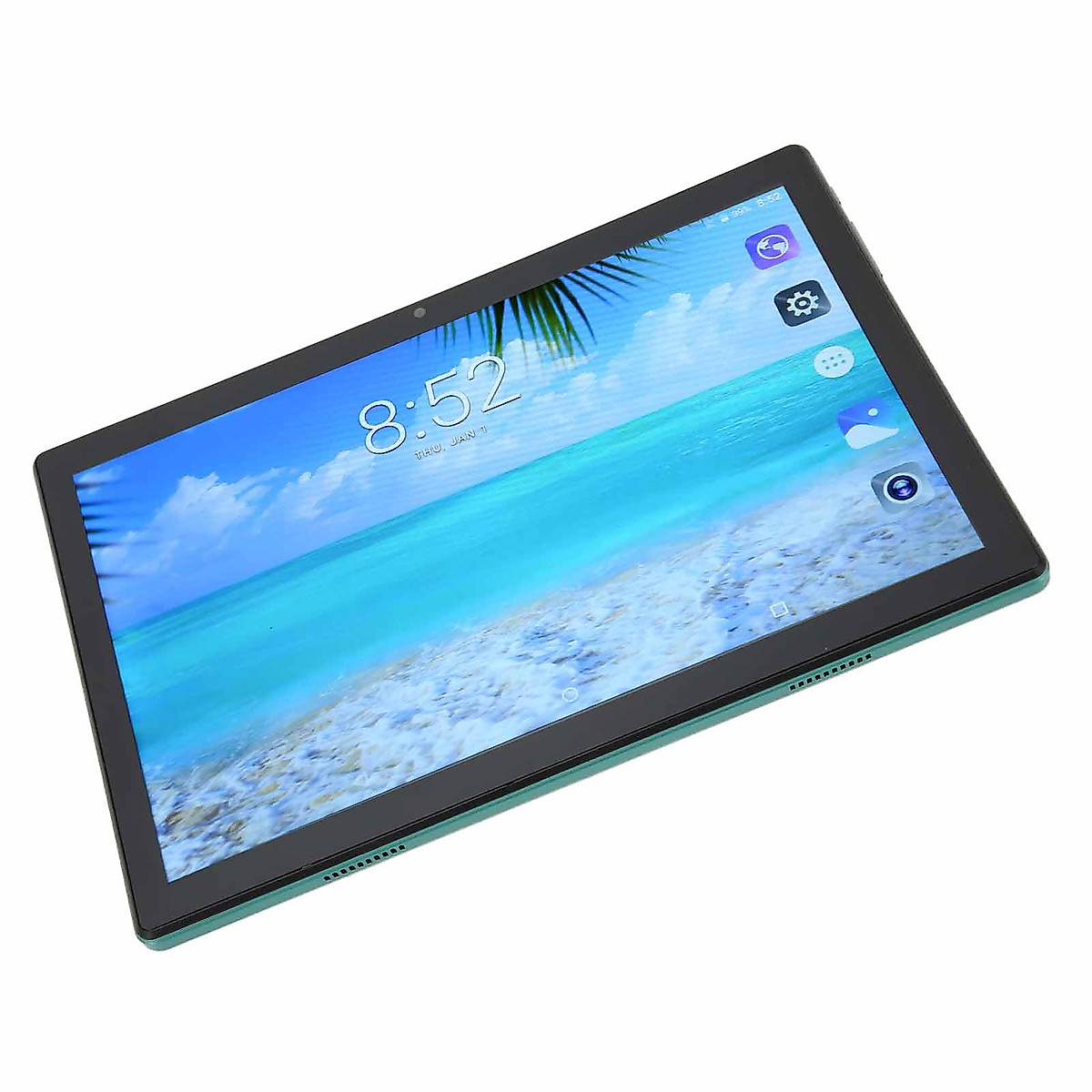 Airshi HD Tablet, 4G Network US Plug 100‑240V 10.1 Inch Portable Tablet Support Fast Charging Dual Speakers for Work (Green)