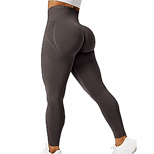 TSUTAYA Seamless Workout Scrunch Leggings for Women Butt Lifting Tummy Control Women's High Waisted Gym Yoga Pants