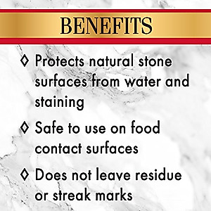 Stone Care International Granite Stone Sealer - 16 Ounce - for Granite Marble Soapstone Quartz Quartzite Slate Limestone Corian Laminate Tile Countertop