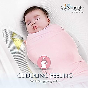 MySnuggly Newborn Bassinet Insert for Soothing Motions Bassinets | Patented Safe Real Cuddling Feeling for Better Sleep