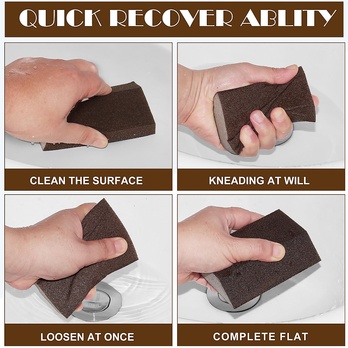 180 Grit Angled Sanding Blocks, Jamiikury Fine Sponge Sand Block Washable and Reusable, Wet & Dry Sandpaper Block for Wood Metal Drywall and Furniture Paint - Pack of 8