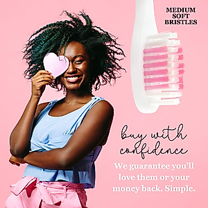 Bulk Travel Toothbrushes, Individually Wrapped Portable Toothbrush, Manual Disposable Travel Toothbrush Set for Adults, Medium Soft Large Head, Multi Color Travel Toothbrush Kit (50 Pack-Medium)