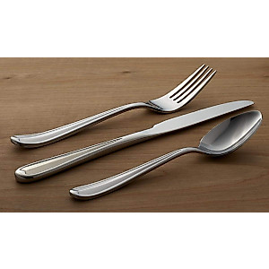 Oneida Dylan 42 Piece Everyday Flatware, Service for 8, 18/0 Stainless Steel, Silverware Set