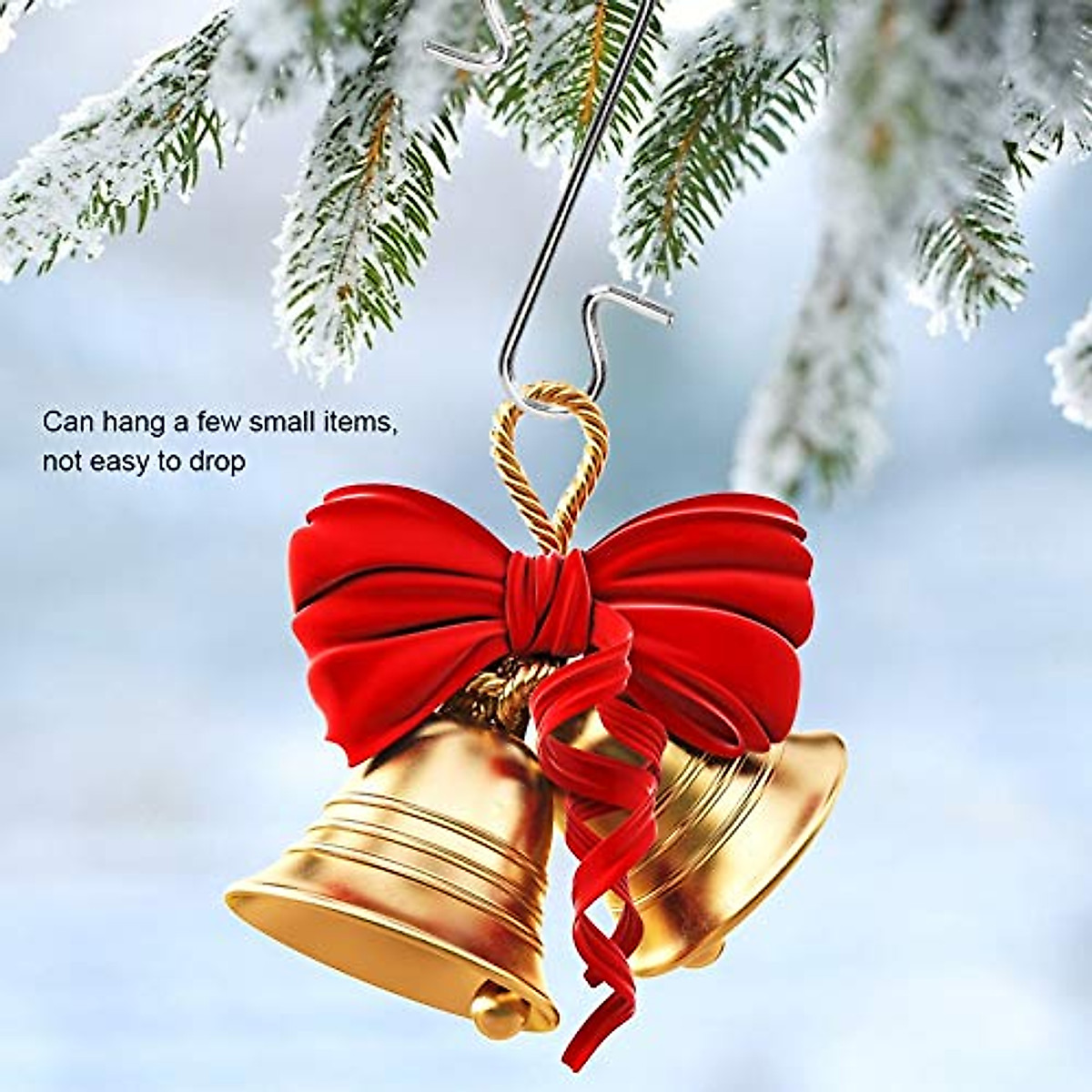 Fdit Hooks,Mini 1 Inch S Hooks, Metal Hangers Hanging Hooks Multi-Purpose Metal S-Shaped Hooks for DIY Crafts Decoration, Pack of 100(White)