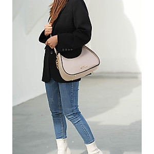 MKF Collection Shoulder Bag for Women, Vegan Leather Hobo Crossover Fashion Handbag Purse