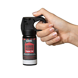 Home Self Defense SABRE pepper gel with wall mount 12 bursts18 Ft glow dark top perfect size for home, office, car, purse, back pack