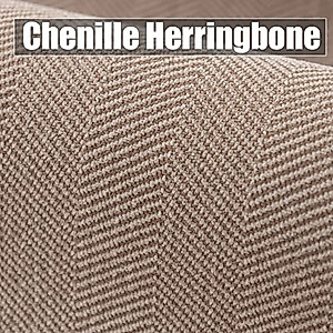 Sofa Cover 3/2/4 Seater Sofa Slipcover L Corner Shape Soft Chenille Herringbone Couch Cover Universal Non-Slip Thick Reversible Quilted Corner Slipcovers Washable for Living Room Dogs,Blue,90*180cm