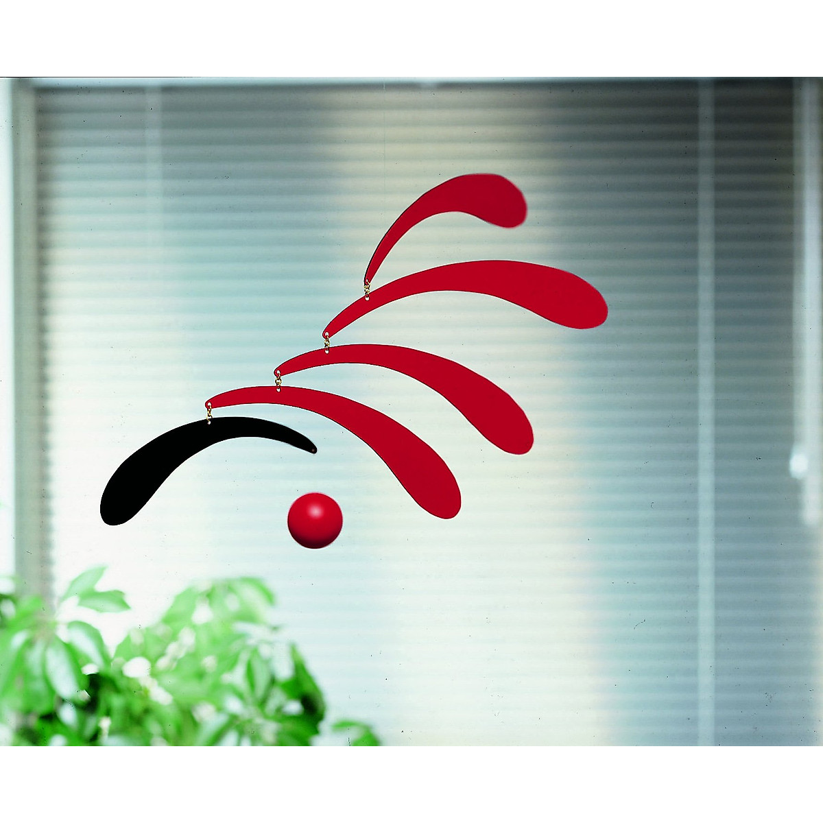 Flowing Rhythm Red Hanging Mobile - 18 Inches - Handmade in Denmark by Flensted