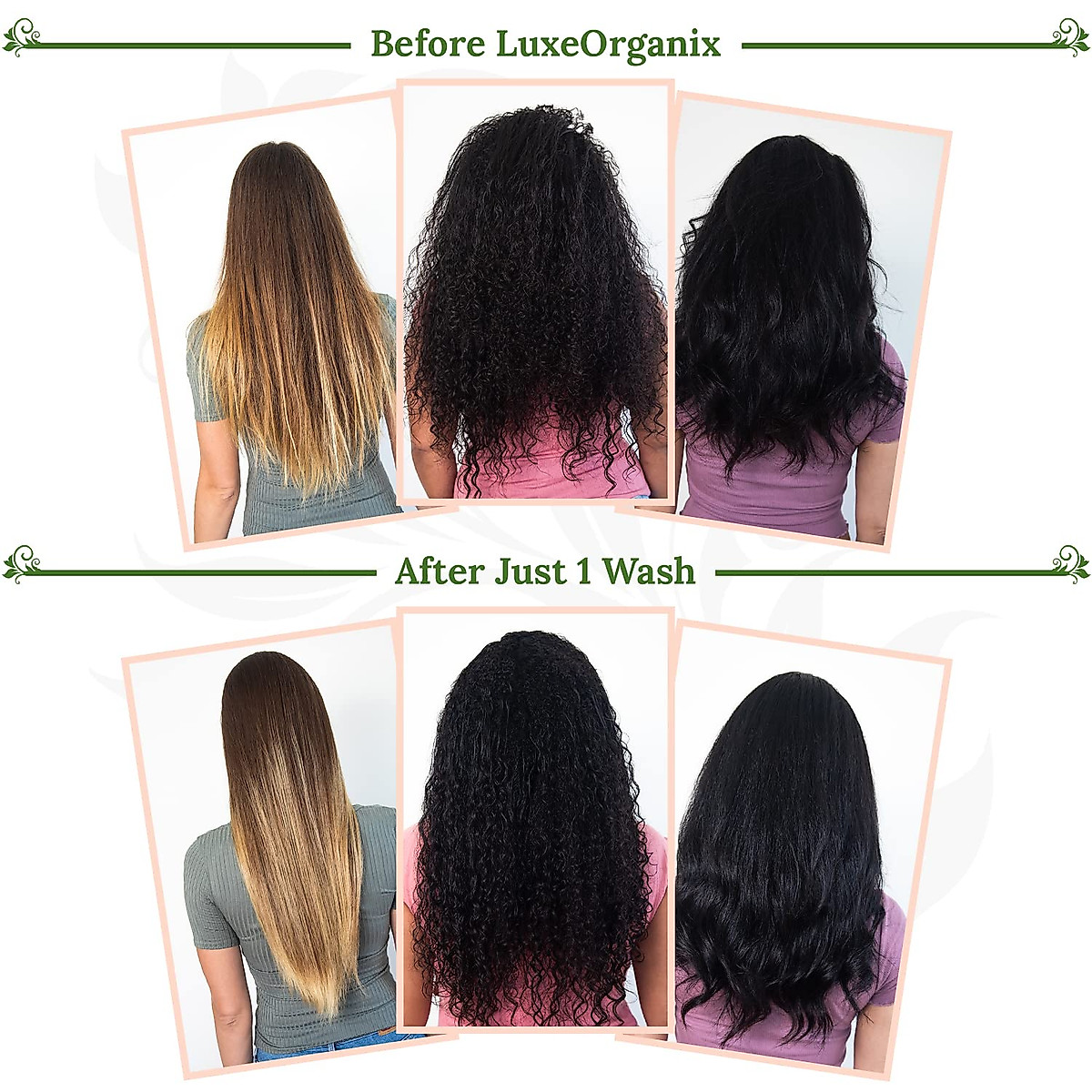 LuxeOrganix Sulfate Free Shampoo and Conditioner: Keratin Safe & Paraben Free - Moroccan Argan Oil Smooths & Moisturizes, Best for Dry, Damaged, Frizzy, & Curly Hair (8oz Set)