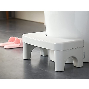 WDOPEN Toilet Stool,Detachable Toilet Potty Step Stool, Folding Squatting Potty Poop Stool, 7'' Height Safe Healthier Simple Design