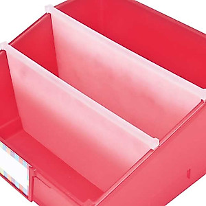 4-Pack Single-Color Picture Book Classroom Library Bins™ with Dividers