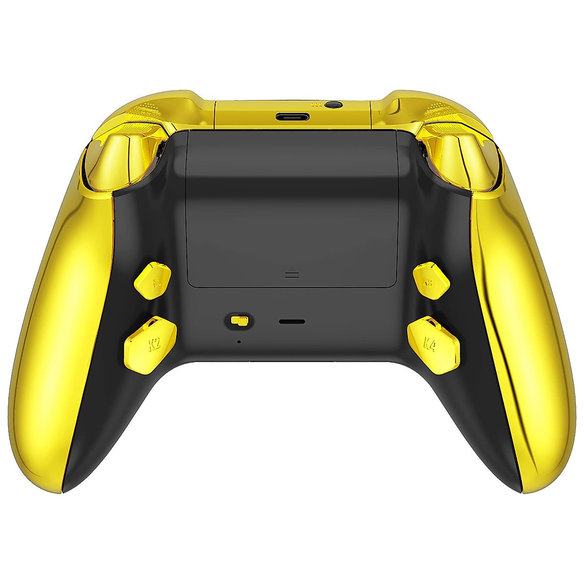 HEXGAMING ADVANCE Wireless Controller for Xbox Series X & S, for Xbox One, and for Windows 7/8/10-4 Remappable Back Buttons - Hair Triggers - Interchangeable Thumbsticks - Weeds Gold