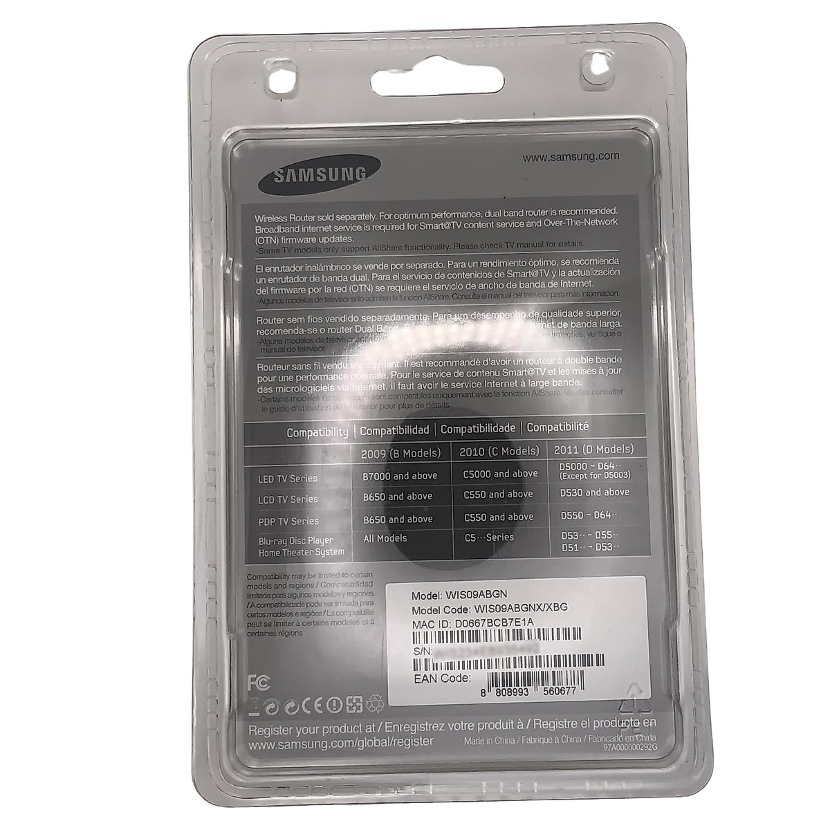 Samsung WIS09ABGN LinkStick Wireless LAN Adapter (Old Version)