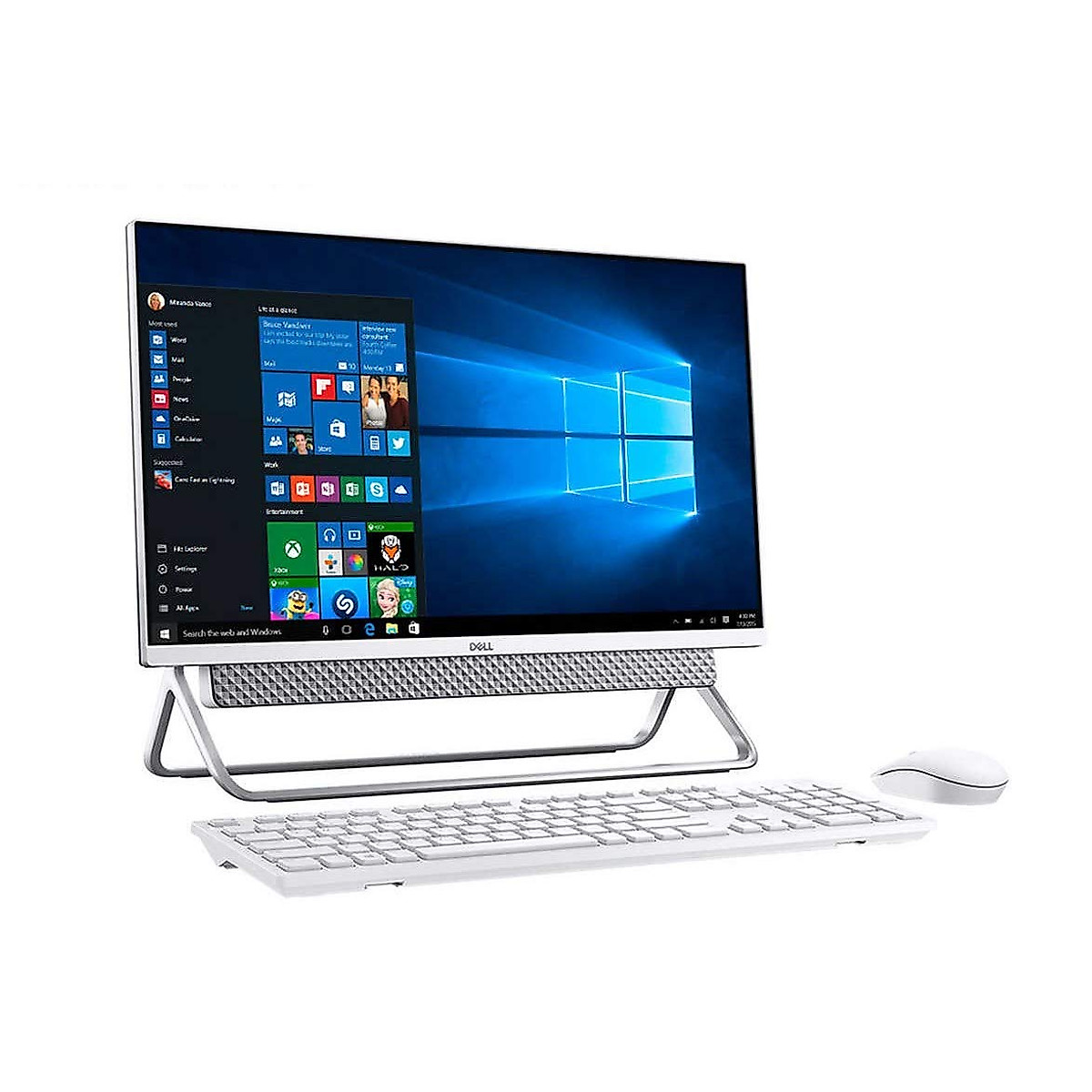 Dell Newest Inspiron 5000 All in One Desktop 24" FHD Touch-Display, i5-1135G7, 16GB DDR4 Memory, 512GB PCIe Solid State Drive, HDMI, WiFi, Pop-up Webcam, Wireless Mouse&Keyboard, Win10