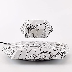 HCNT Floating Plant Pot - Levitation Air Bonsai Pot for Succulents, Floating Planter, Potted Plant Home, Office & Decor in Flower Pots for Home. (Marble)