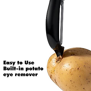 Rainspire Vegetable Peeler Potato Peelers for Kitchen, Sharp Stainless Steel Blades Veggie Peeler, Comfortable Handle Fruit Peeler, Carrot Peeler Apple Peeler Dishwasher Safe