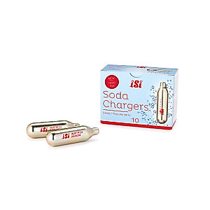 iSi North America Soda Siphon Classic Mesh Sodamaker and CO2 Soda Chargers | Make Carbonated Beverages