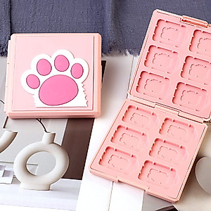 UFOPETIE Game Card Case for Nintendo Switch Game Card,Compatible with Nintendo Switch Case Animal Crossing Theme,Game Cards Case for Animal Crossing Switch Accessories-Thumb Grip 2PCS