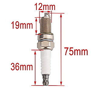Hipa 14 132 11-S Spark Plug Compatible with Kohler XT650 XT675 XT775 XT800 CH245 CH255 KS530 KS540 KS590 RH255 RH265 XTX650 XTX675 XTX775 Lawn Mower Tractor Pack-of-2