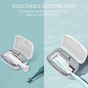 EVEMANT Portable Toothbrush Case Rechargeable Toothbrush Case for Houshold and Business Trip or Traveling (White)