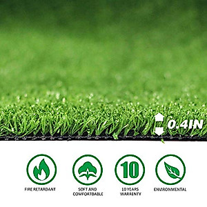 Goasis Lawn Artificial Grass Turf Lawn - 7FTX12FT(84 Square FT) Indoor Outdoor Garden Lawn Landscape Synthetic Grass Mat