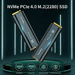 fanxiang S660 2TB PCIe 4.0 NVMe SSD M.2 2280 Internal Solid State Drive - with Heatsink, Up to 4800MB/s, Perfectly Compatible with PS5, Dynamic SLC Cache