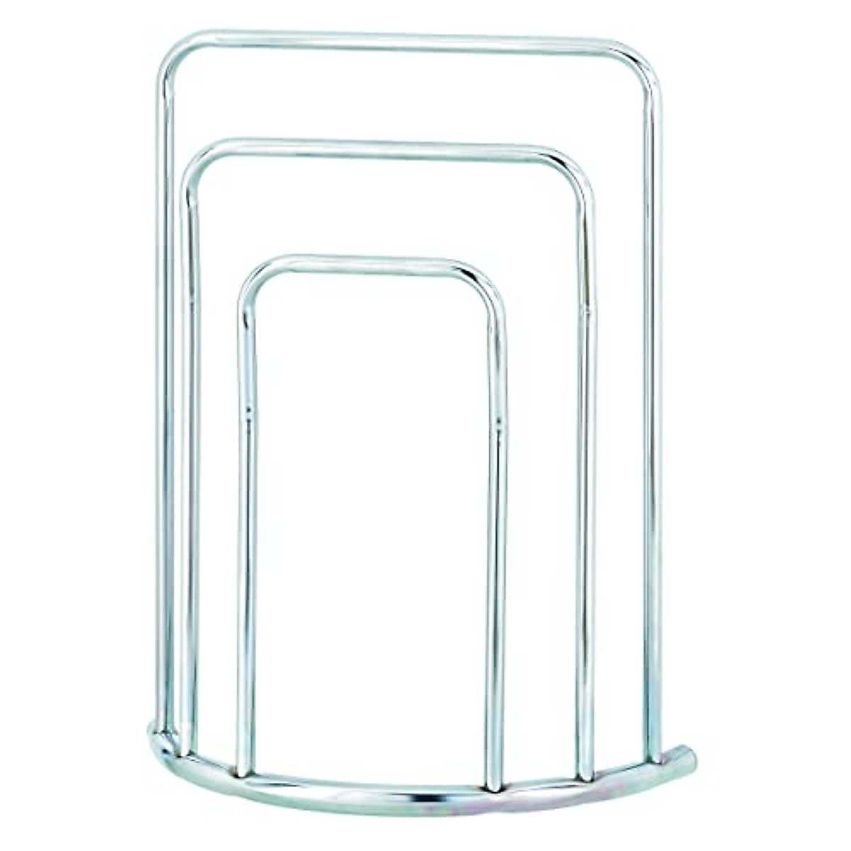 Freestanding Towel Rack, 3 Tier Metal Towel Bar Stand, Silver-Tone Chrome Plated by Madison Home Products (MH10082)