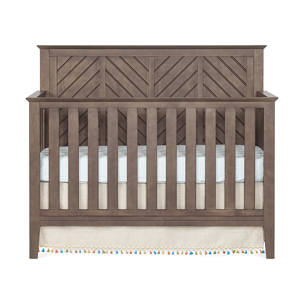 Child Craft Atwood Crib and Dresser Nursery Set, 2-Piece, Includes 4-in-1 Convertible Crib and 3-Drawer Dresser, Grows with Your Baby (Cocoa Bean Brown)