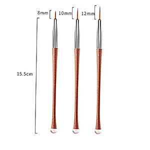 FRCOLOR 30 Pcs Nail Liner Brush Nail Art Tips Builder Nail Dotting Pen Nail Art Drawing Tools Nail Painting Tool Manicure Painting Pen rose gold suit Manicure Tool 3d Acrylic gel