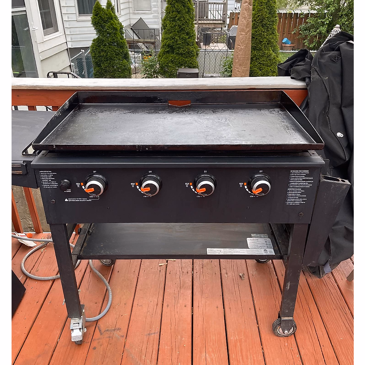 CALPOSE 15 Feet 5249 Propane to Natural Gas Conversion Kit for Blackstone 28”, 36” Griddle, 3/8 inch ID Natural Gas Hose Compatible for Tailgater, Rangetop Combo & Single Burner Rec Stove