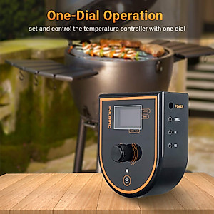 Inkbird Wifi Bluetooth BBQ Temperature Controller ISC-007BW, Automatic Smoker Fan Controller Grill Thermometer with 3 Probes for Big Green Egg, Kamado Joe, Weber, Primo, Vision Grill, Akorn Kamado