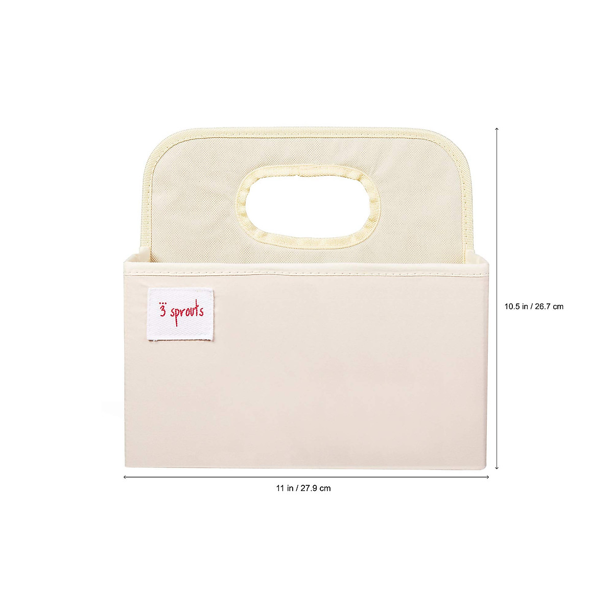 3 Sprouts Baby Diaper Caddy - Organizer Basket for Nursery, Whale