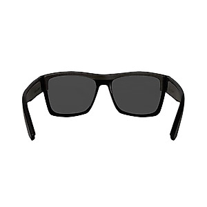 BOMBER Safety Glasses for Men Women - Smoke Safety Lens, Matte Black Frame with Removable Side Shields, ANSI Z87+ Compliant Safety Eyewear - CL103