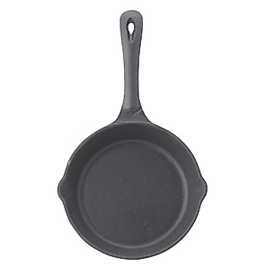Winco Cast Iron Skillet, 6-1/2-Inch,Black