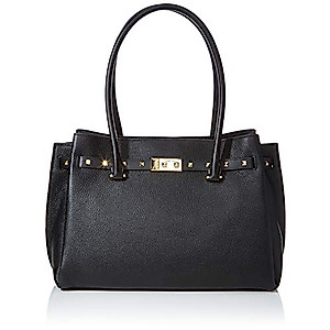MICHAEL Michael Kors Addison Large Pebbled Leather Tote - Black