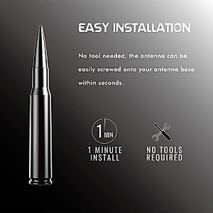 RYDONAIR Antenna Compatible with Ford F150 Raptor 2009-2024 & Ford Bronco 2021-2024 - Designed for Optimized FM/AM Reception - Carwash Safe - Anti-Scratch Metallic Paint