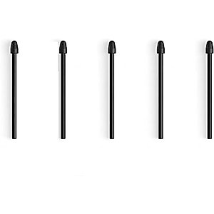 HGWALP 5pcs Tips Nibs Kit for Remarkable Marker/Marker Plus/Kindle Scribe Pen2 Pro, Max Lumi2, Note Air2, Note5, Nova Air C Stylus, (Black)