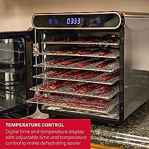 NESCO FD-7SSD Digital Food Dehydrator for Beef Jerky, Dried Fruit and Dog Treats, 7 Stainless Steel Trays, Silver